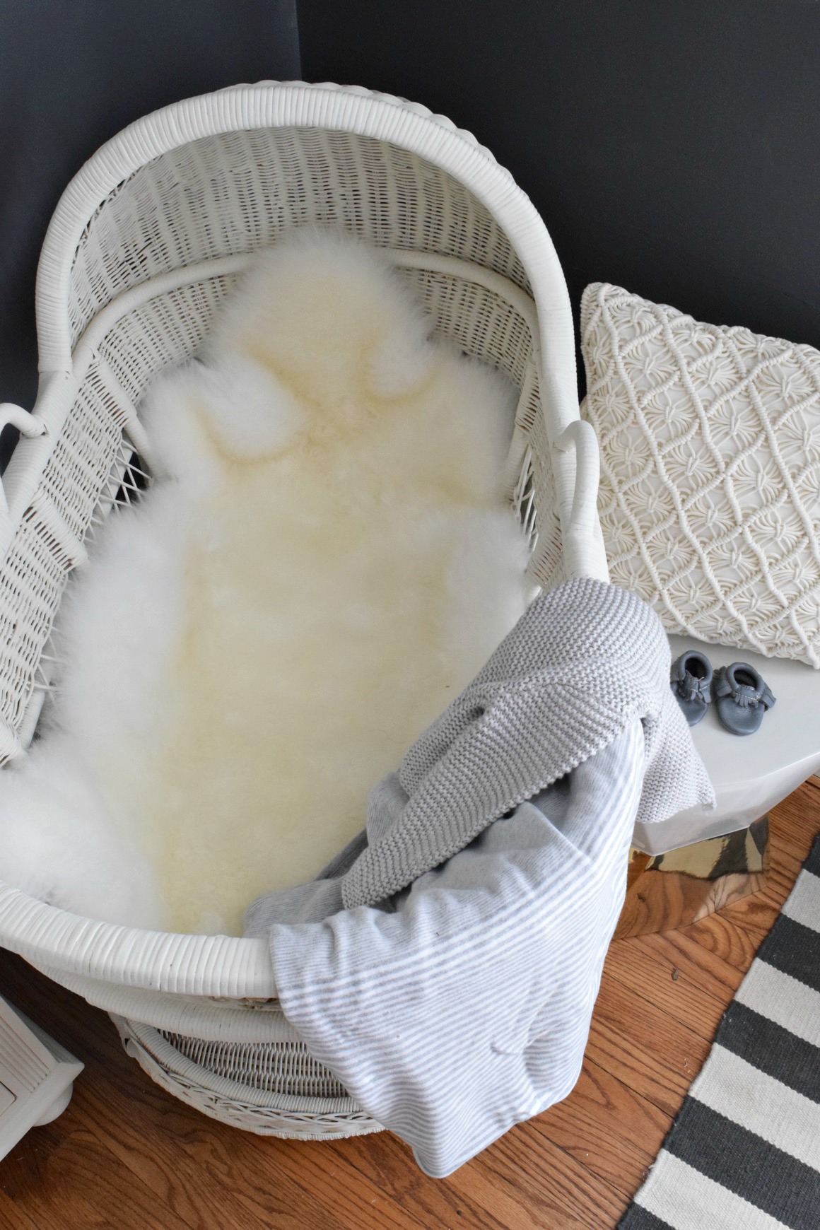 Our new Baby Bassinet and making room for baby - Nesting With Grace