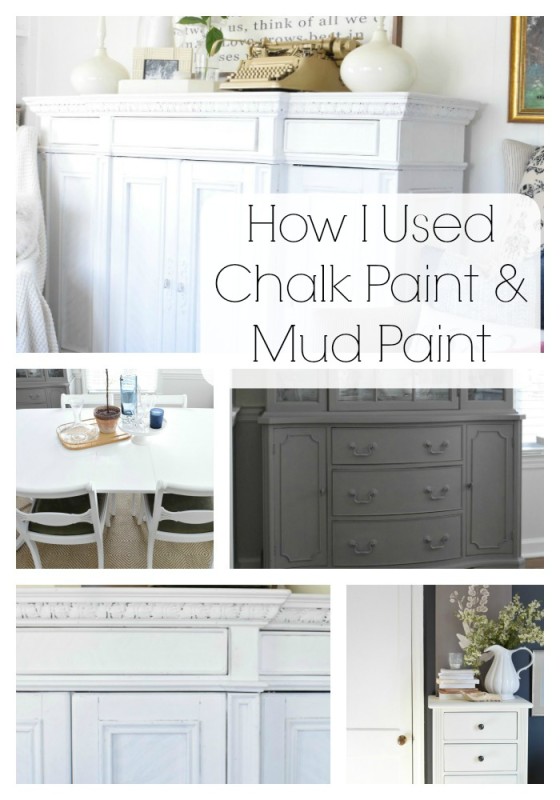 How I used Mud Paint and Chalk Paint - Nesting With Grace