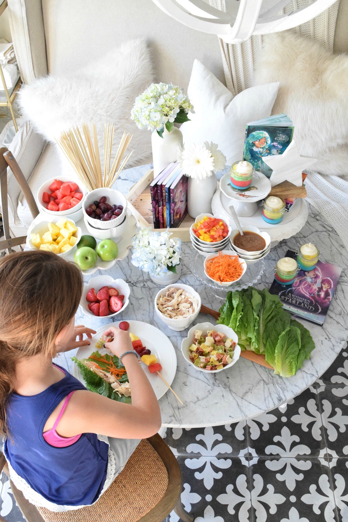 Healthy Book Club Party with Lettuce Wraps and Cupcakes - Nesting With ...