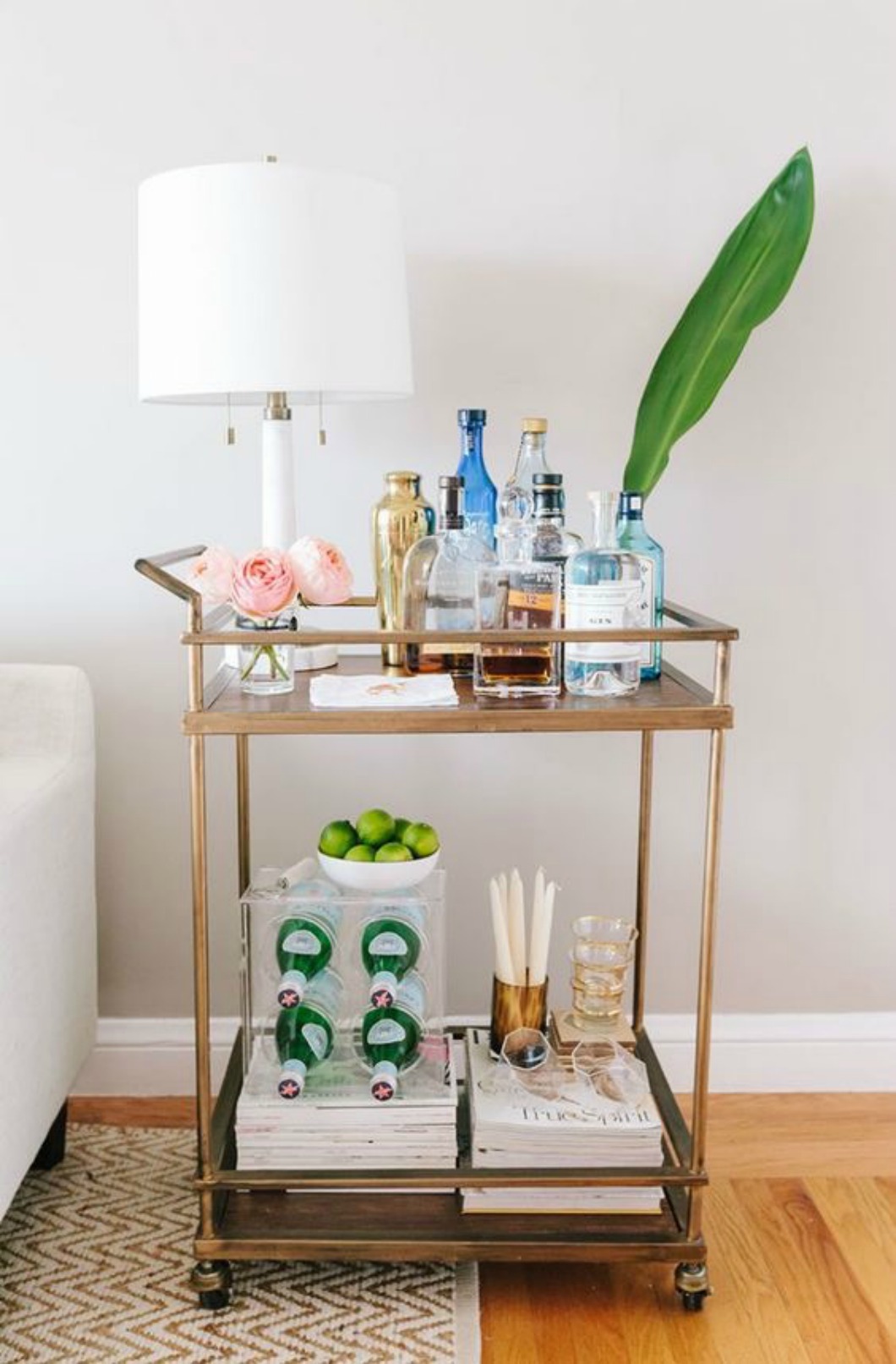 Bar Cart and Serving Station - Nesting With Grace