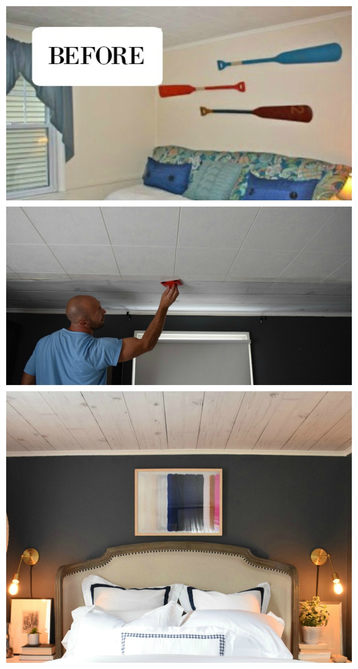 Ceiling Makeover - Nesting With Grace