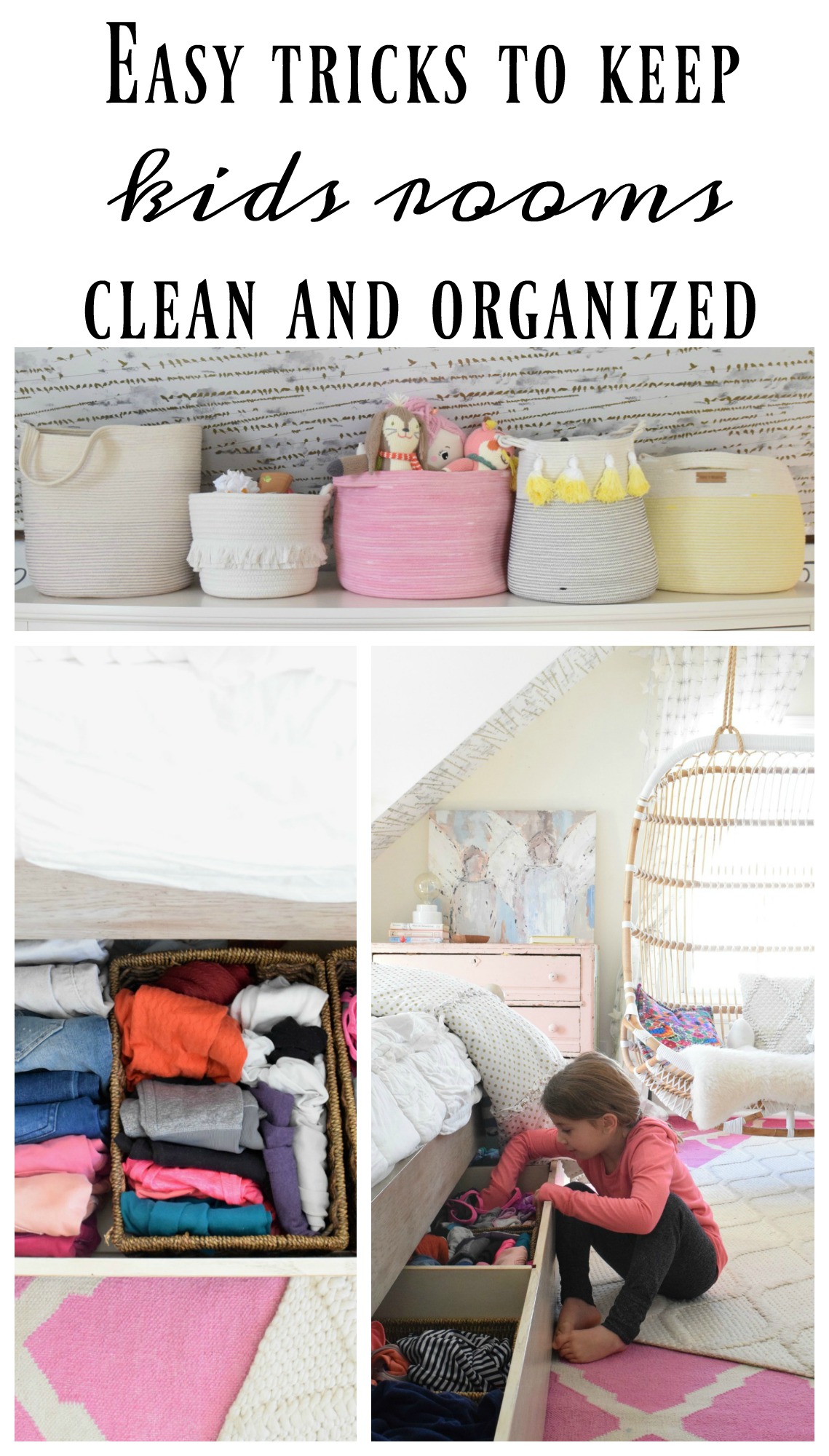 How to Keep a Kids Room Clean and Organized in a Small House - Nesting ...