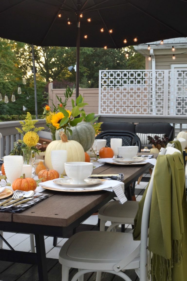 Fall Table Setting- Using What You Have - Nesting With Grace