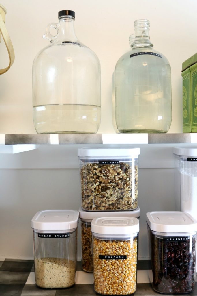 Pantry Makeover with Wallpaper Shelves - Nesting With Grace