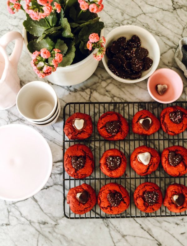 Three Ingredient Red Velvet Cookies- Valentines - Nesting With Grace