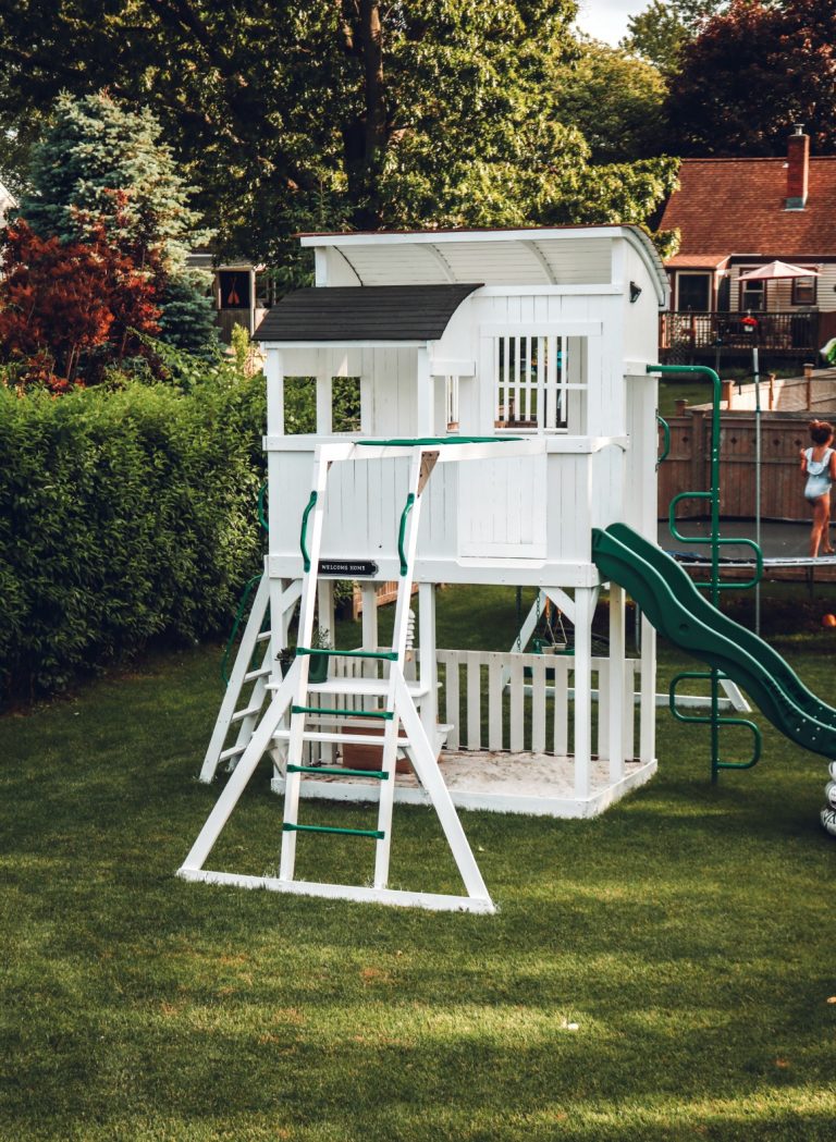 Painted Play Set and Backyard Updates - Nesting With Grace