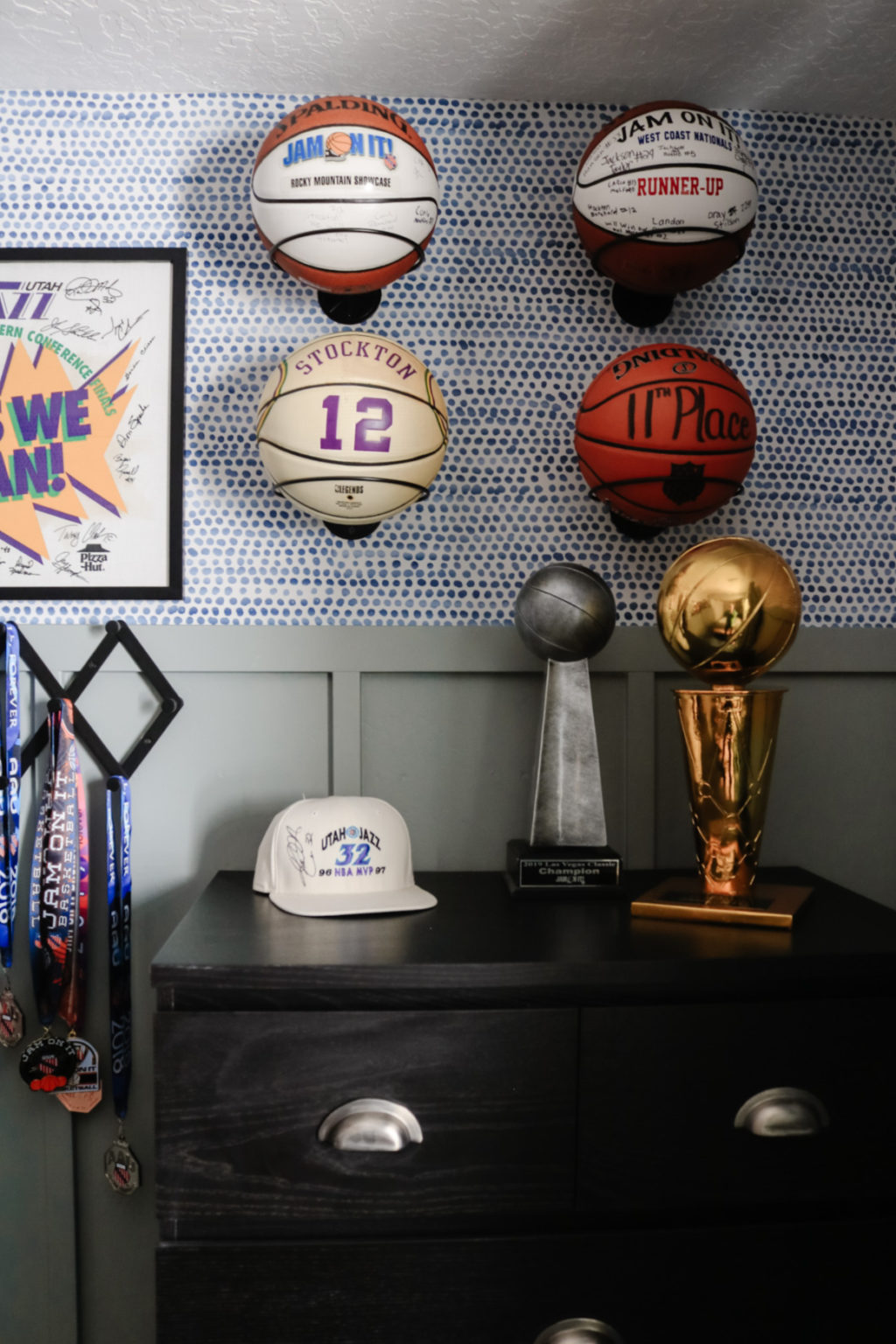 Teen Boy Bedroom- Basketball Sports Vibe - Nesting With Grace