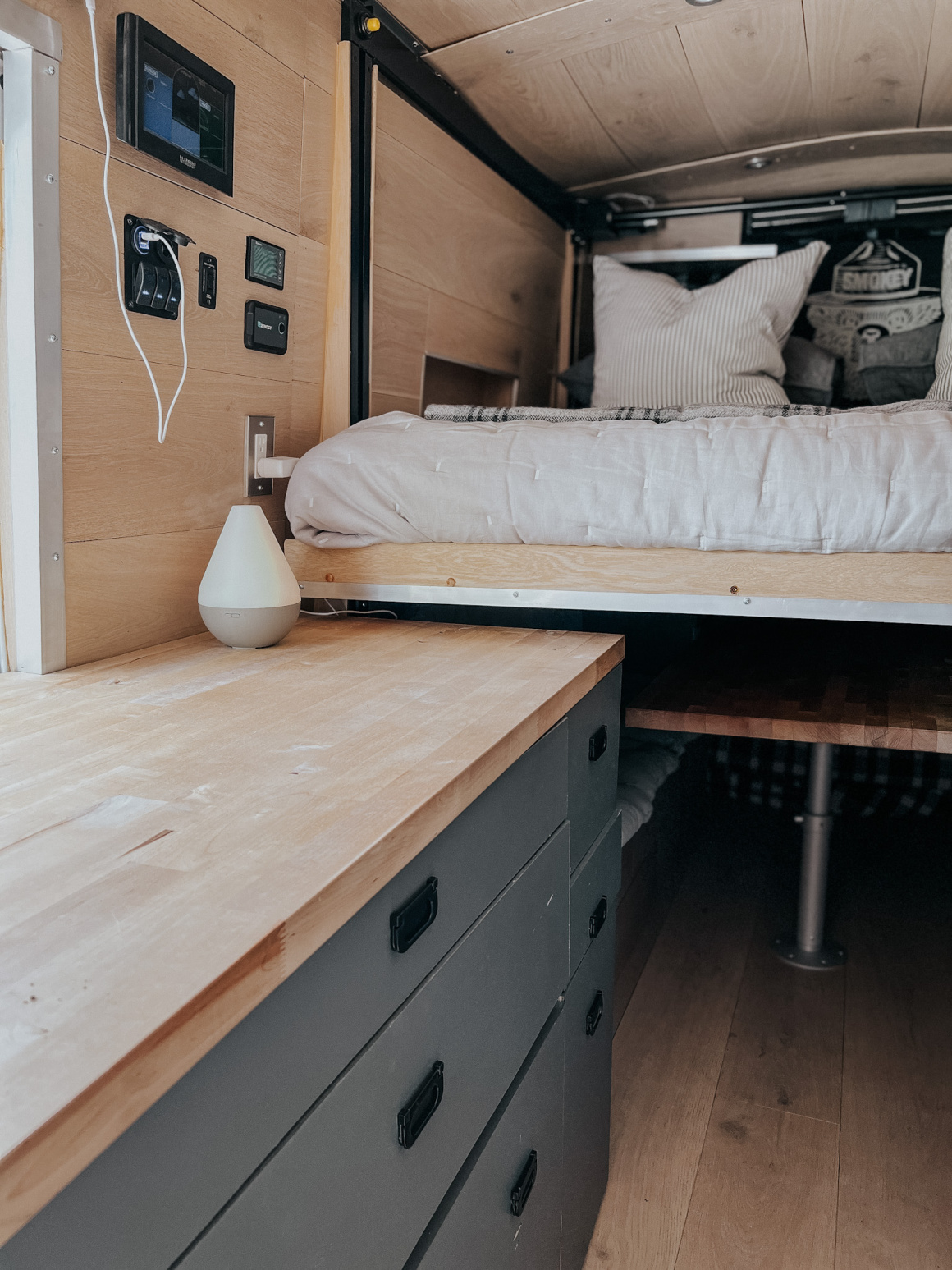 My Parents Converted Cargo Van to a Camper Van - Nesting With Grace