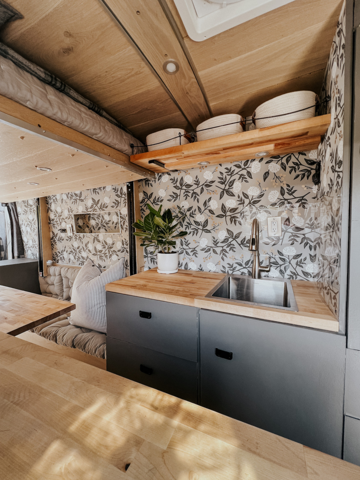 My Parents Converted Cargo Van to a Camper Van - Nesting With Grace