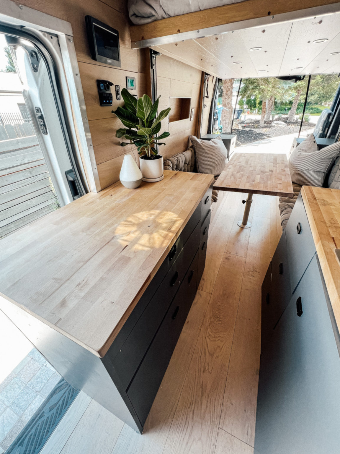 My Parents Converted Cargo Van to a Camper Van - Nesting With Grace
