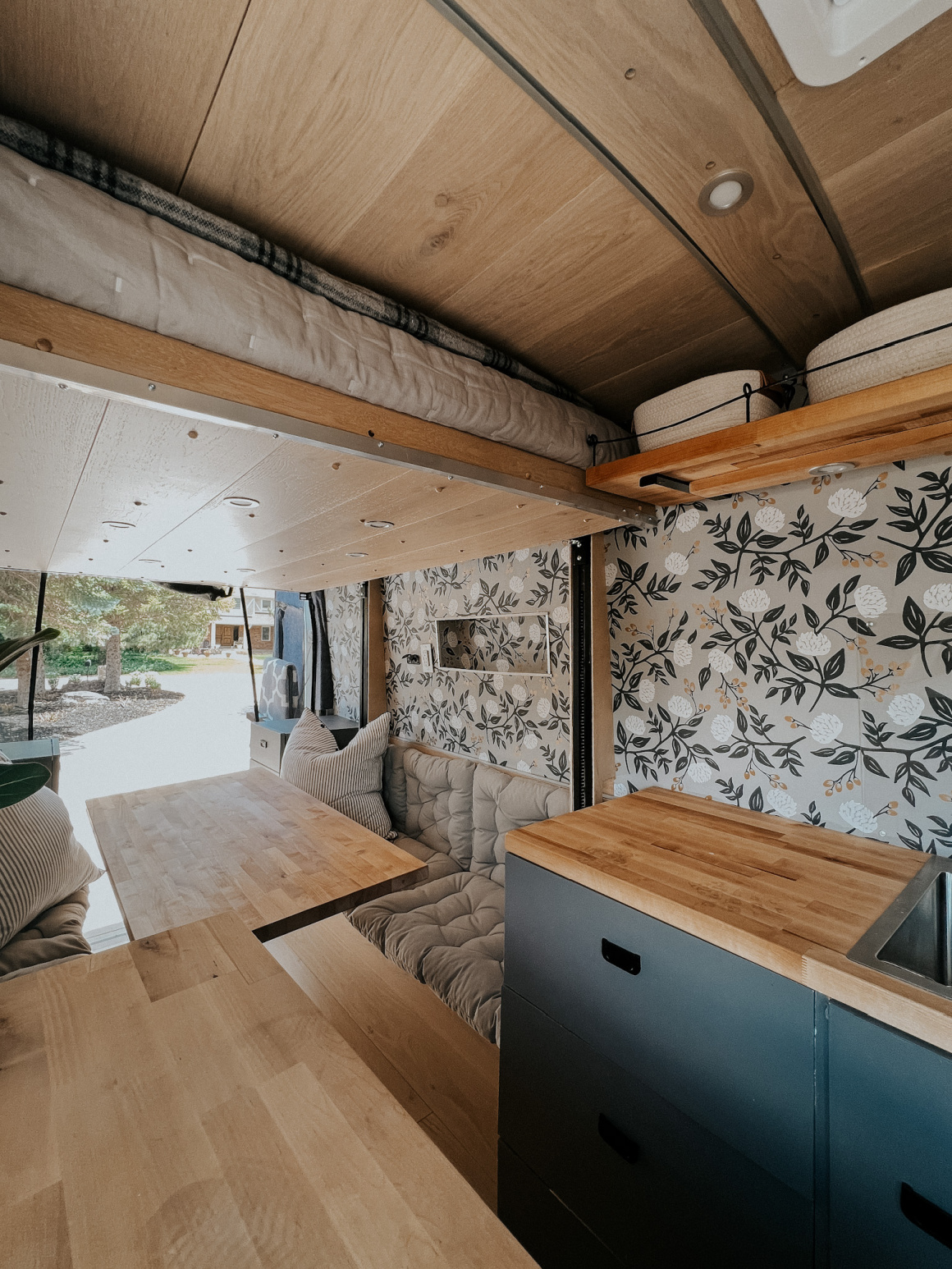 My Parents Converted Cargo Van to a Camper Van - Nesting With Grace