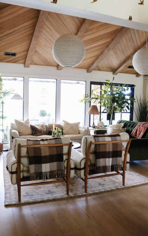 Simple Ways to Add Fall Decor- Our Fall Family Room - Nesting With Grace