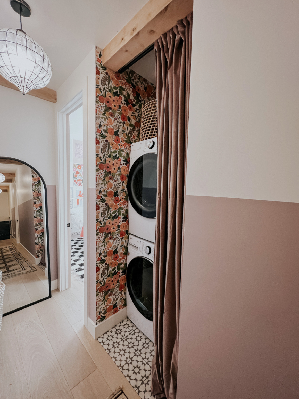 Second Floor Laundry Nook - Nesting With Grace