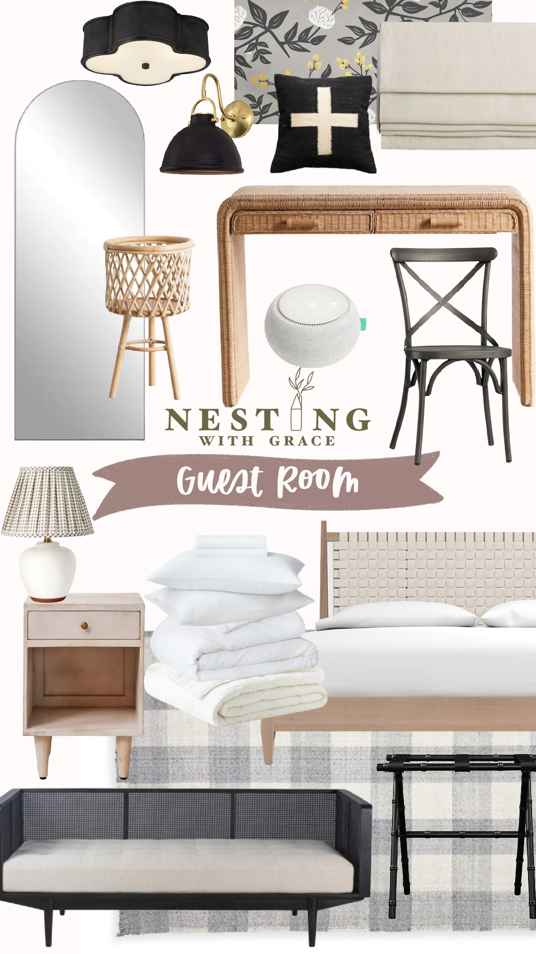 Guest Room Ready- Making the Bed, Guest Basket and Free WIFI Printable ...
