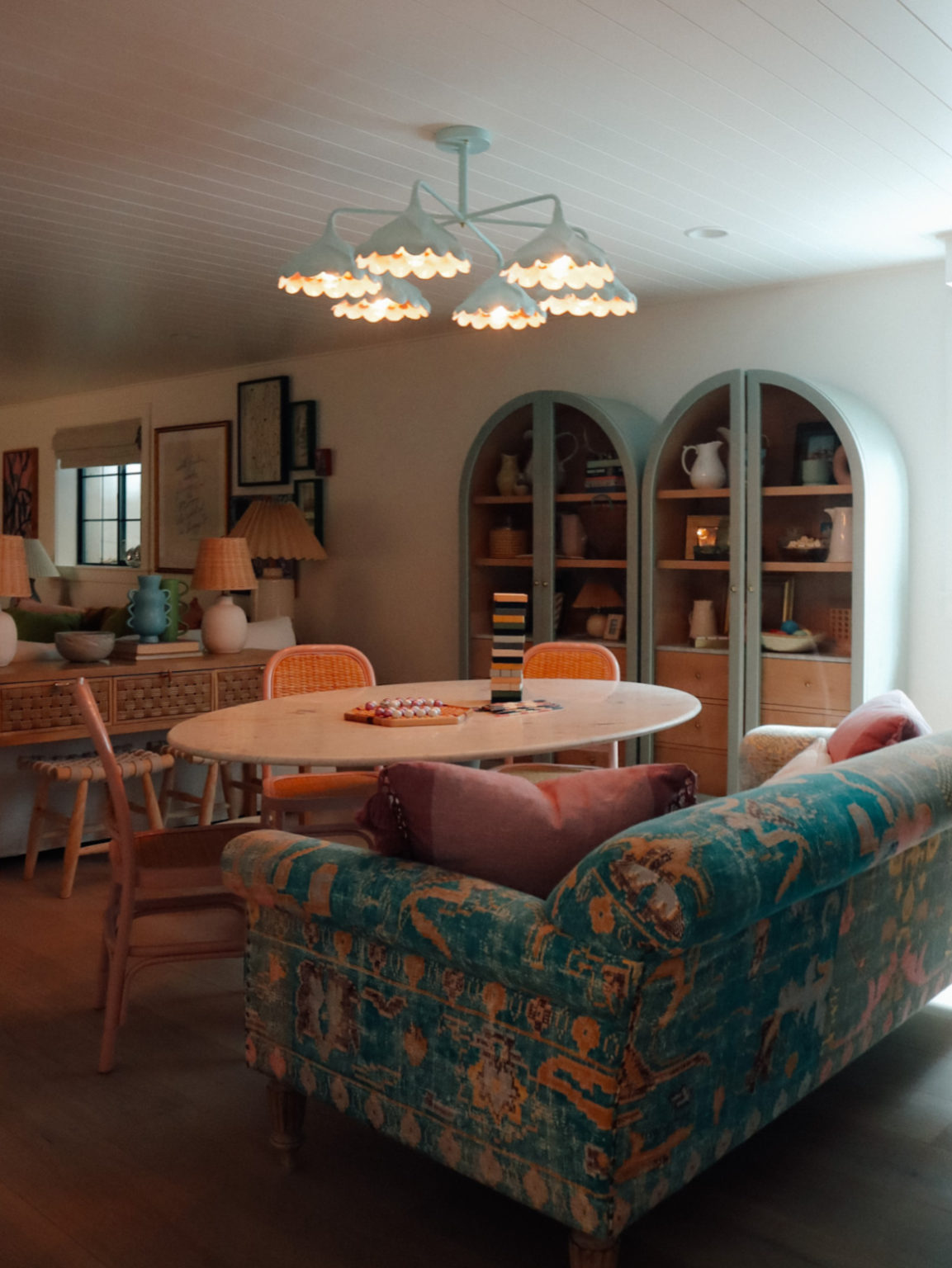 New Whimsical Light Fixture over Game Table - Nesting With Grace