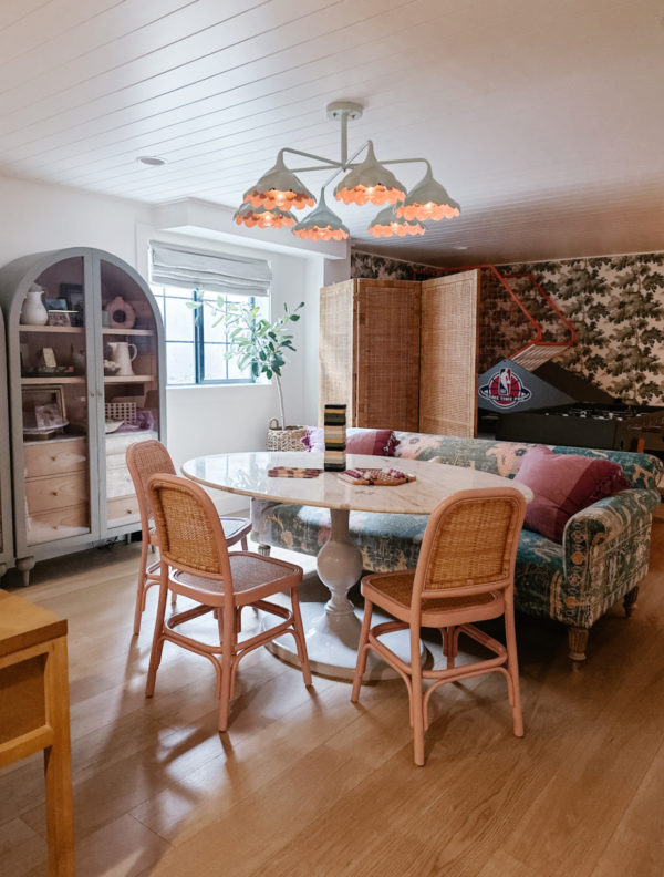 New Whimsical Light Fixture over Game Table - Nesting With Grace