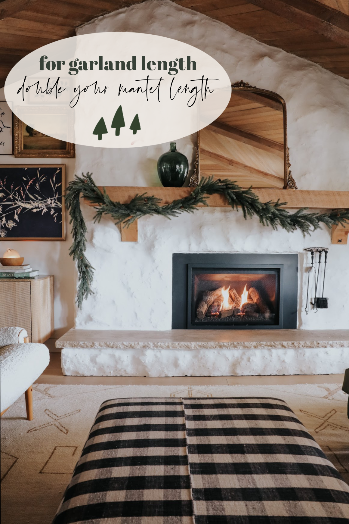 Garland- Christmas Garland for Fireplace Mantel, Windows and Railings ...
