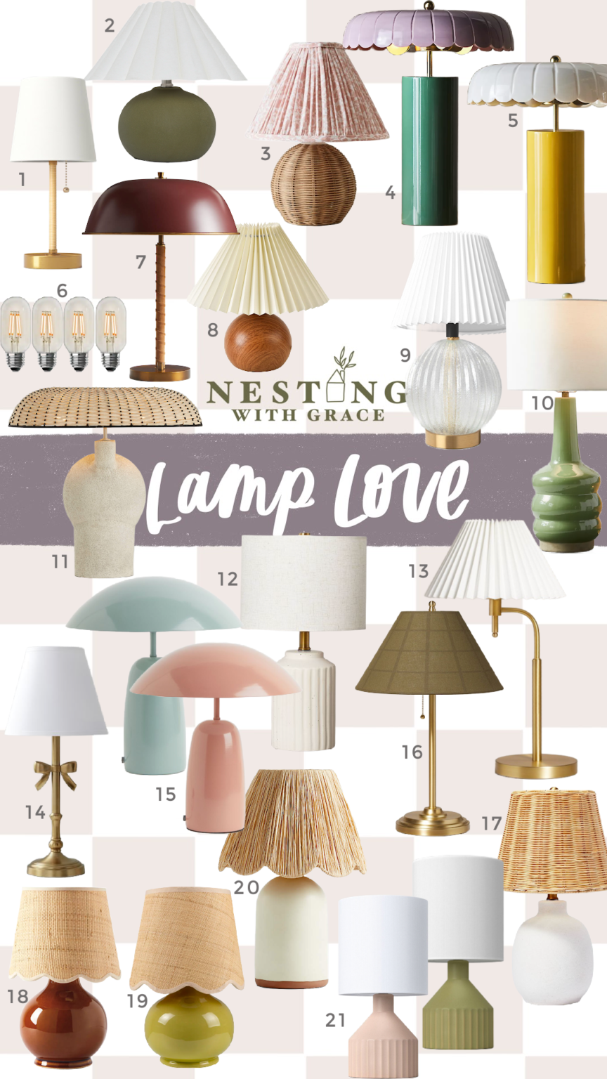 Lamp Love- All our Favorite Lamps - Nesting With Grace