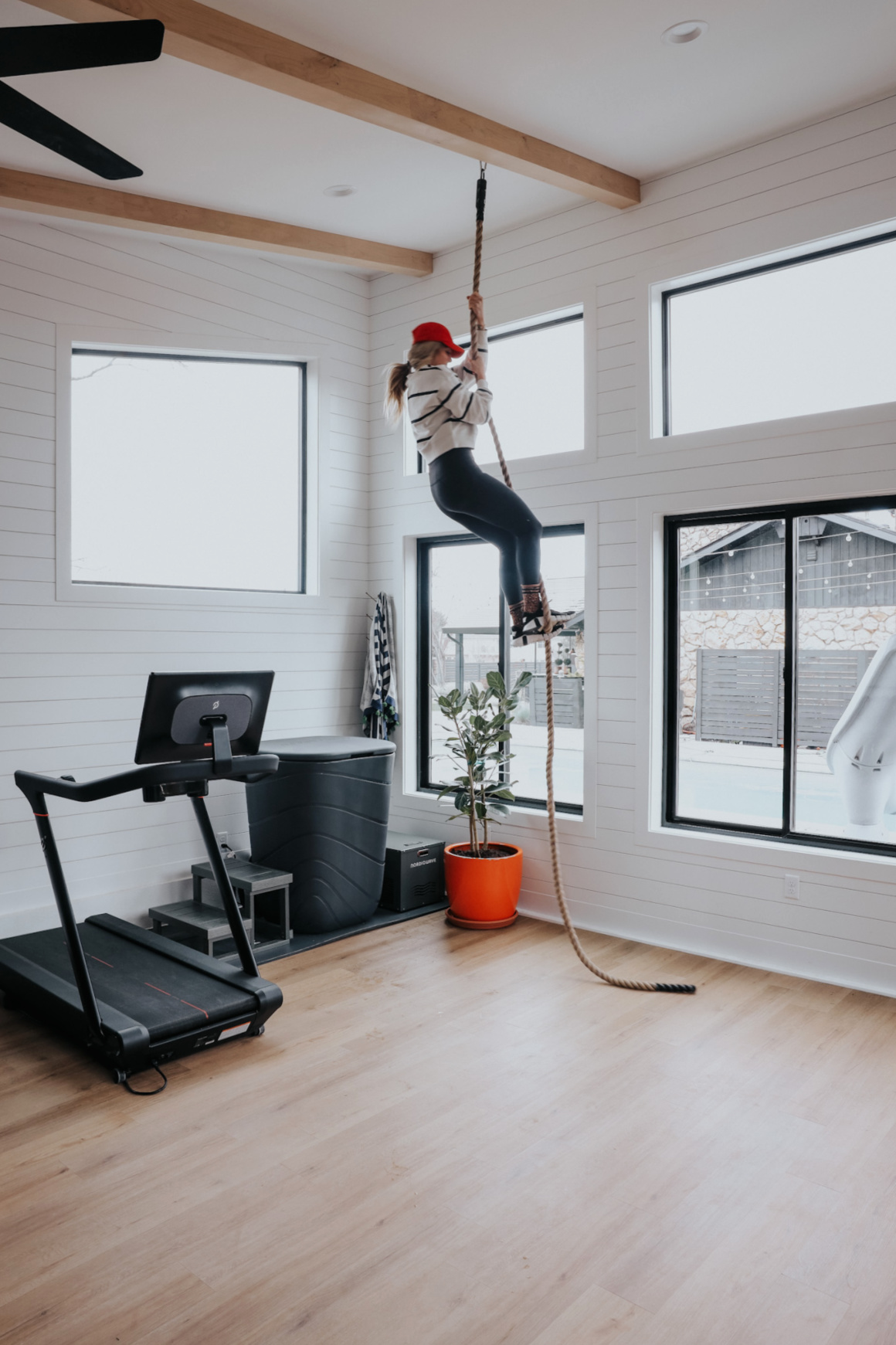 Our New Home Gym (separate building in backyard) - Nesting With Grace
