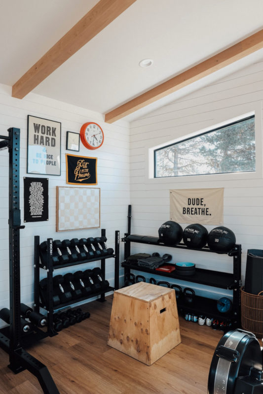 Our New Home Gym (separate building in backyard) - Nesting With Grace