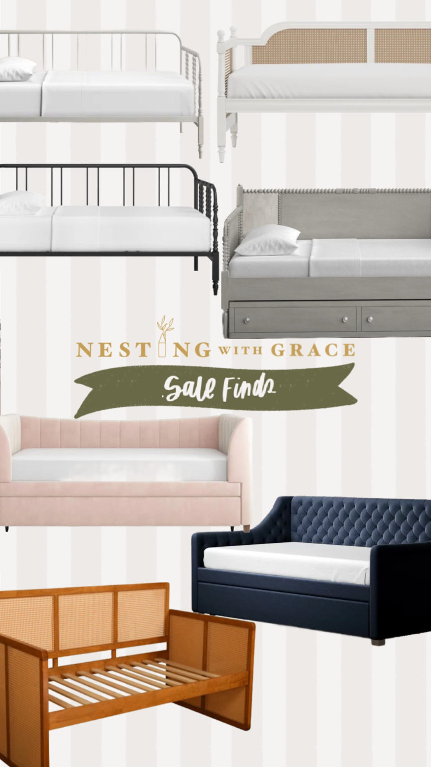 Baby Girl Nursery with Crib and Daybed - Nesting With Grace