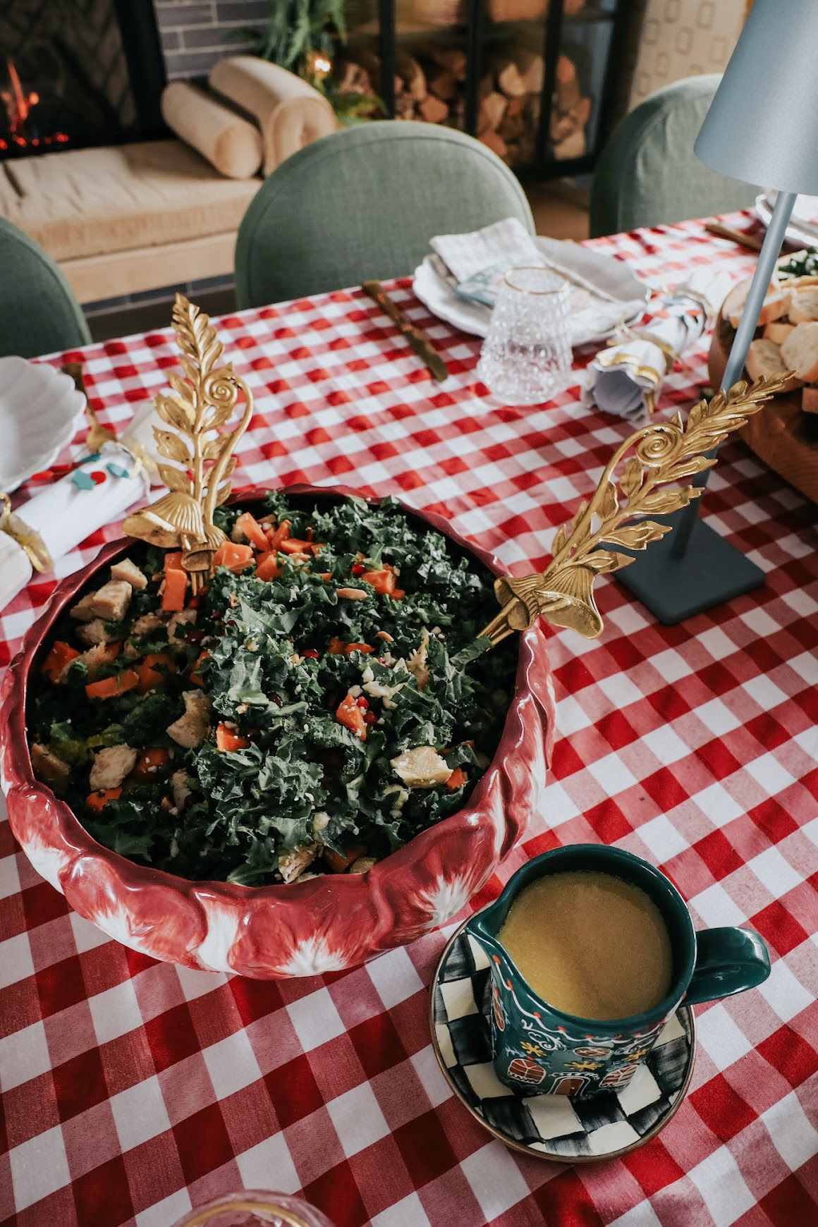 Christmas Table Setting- Little Women Inspired - Nesting With Grace