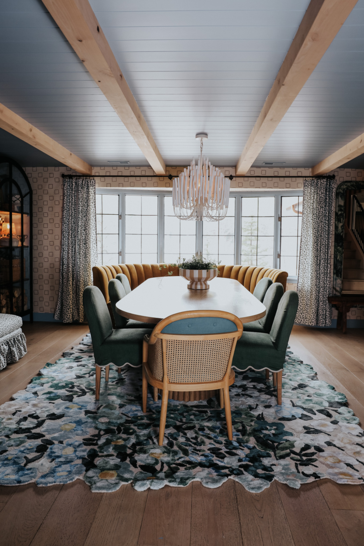 Dining Room- New Rug and Repeating Patterns and Colors 60, 30, 10 Color ...