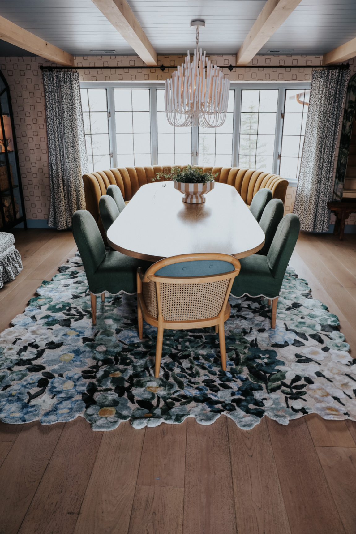 Dining Room- New Rug and Repeating Patterns and Colors 60, 30, 10 Color ...