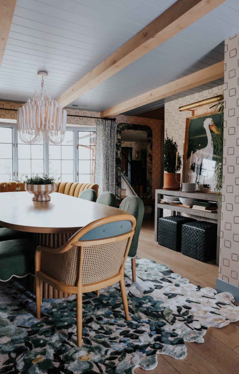 Dining Room- New Rug and Repeating Patterns and Colors 60, 30, 10 Color ...